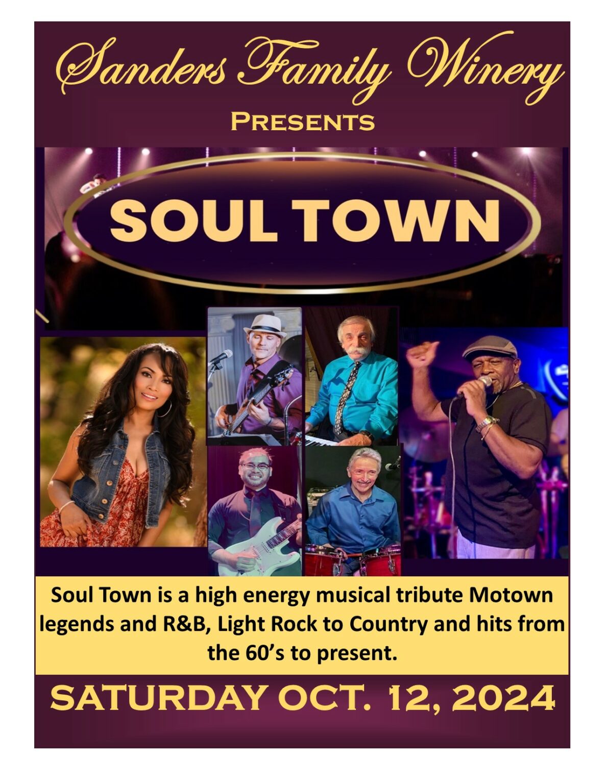 Soul Town Band – Encore Performance – Sanders Family Winery